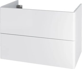 Mereo, Mereo Siena, koupelnová skříňka 80 cm, bílá lesk, MER-CN411S