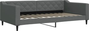 Válenda s přistýlkou tmavě šedá 100 x 200 cm textil 3197432