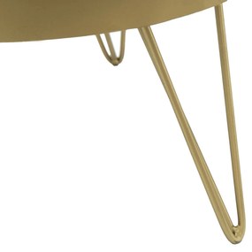 Zlatý dekorativní odkládací stolek Mauro Ferretti Gavia S, 31x18 cm