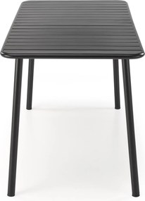 Kovový zahradní stůl Bosco 140 cm černý