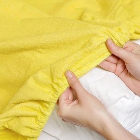 Nepropustné prostěradlo FROTÉ světle žluté