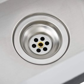 Ručně vyrobený kuchyňský dřez nerezová ocel 145076