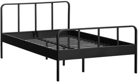 OnaDnes -20% Hoorns Černá kovová postel Sheldon 120 x 200 cm