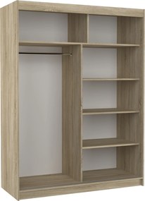 ADRK Furniture Skříň posuvná se zrcadlem DORRIGO 150 ADRK-SW-DOR-T-150