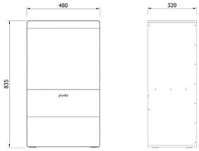 Planika Senso Stove BEV - BIO krb na dálkové ovládání 83,5x48 cm 2,5kW