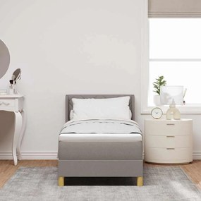 Postel s boxspringem s polštářem Taupe 200 x 80 cm textil 3341325