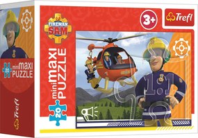 TREFL PUZZLE MiniMaxi Hrdinský Požárník Sam 22x16cm 20 dílků 4 druhy tr56030