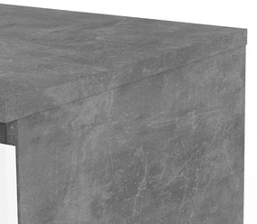 NEW:Komoda Simple 232 beton/bílý lesk