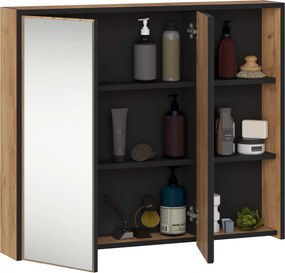 Závěsná koupelnová skříňka se zrcadlem VAMI 90 cm - výběr z 6 provedení