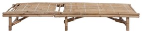 vidaXL Zahradní lehátko s poduškou bambus