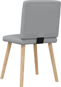 Jídelní židle 4 ks světle šedé textil 3315274
