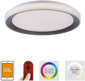 Stropní světlo leuchten direkt 14659-18 - led rgb stmívatelné stropní svítidlo lola led/24w/230v + dálkové ovládání