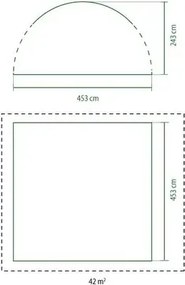 Coleman Event Dome Shelter XL / Přístřešek / 4.5x4.5 m / vodní sloupec