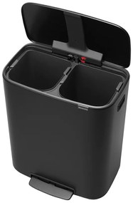 Brabantia BO pedálový koš 2x30L černá