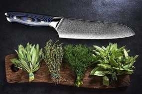 Kuchyňský Santoku nůž 6.5" XITUO HOKURIKU 67 vrstev damaškové oceli