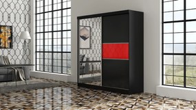 ARK Šatní skříň MADEIRA, Černá 150 cm