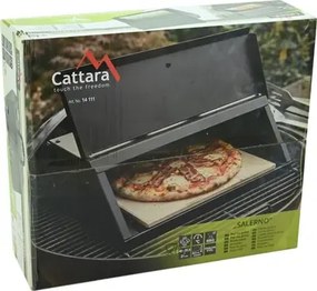 CATTARA Pec na pizzu SALERNO / Nerezová ocel / Kordieritový kámen 30,5