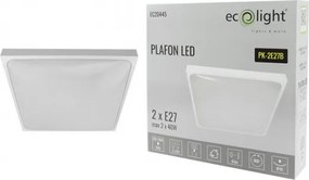 LED stropní svítidlo 2xE27 + 2x žárovka Philips E27 10W