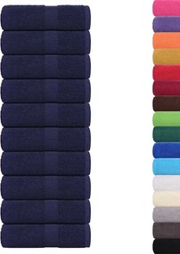Ručníky FROGN 10 ks tmavě modré 30x30 cm 360 g/m² 136778