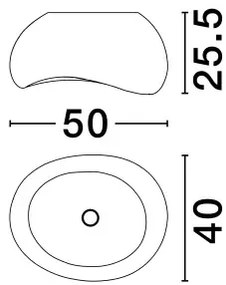 Designové stropní svítidlo Aere 50