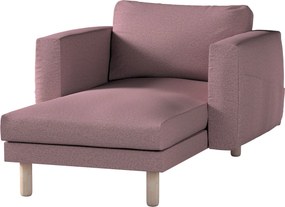 Potah na IKEA Norsborg šezlong s loketními opěrkami barva růžová látka pletený vzor