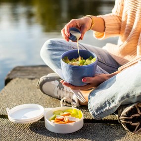 Bento box na oběd Club Organic šedý