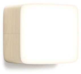 Přisazené dřevěné svítidlo Cube Ceiling / Wall Dekor: Bříza, Teplota chromatičnosti / Stmívání: 3000 Kelvinů / Stmívatelné Casambi, Varianta: M