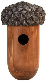 Ptačí budka Wooden, 25,5x14 cm, dřevo, hnědá