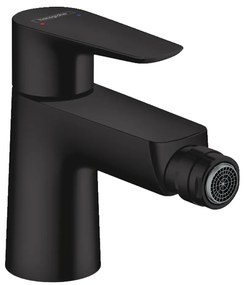Hansgrohe Talis E, páková bidetová baterie s odtokovou soupravou s táhlem, matná černá, HAN-71720670