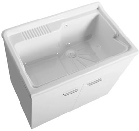Aqualine výlevka na skříňku 80 x 50 cm plast bílá PI8050
