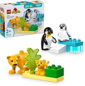 Lego duplo 10442 rodinky divokých zvířat: tučňáci a lvi 5702017783833
