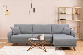 Hanah home Rohová pohovka HERA šedá pravá 297 cm 867UNQ1941