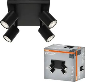 OSRAM Bodové svítidlo 4x GU10 černé / Bodové svítidlo / 4x GU10 / čern