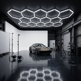 Toolight Toolight, LED stropní svítidlo HEXAGON, JNH052-H, bílá, OSW-56244