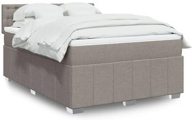 Box spring postel s matrací taupe 160x200 cm textil 3287137