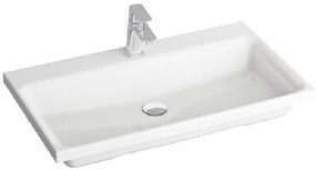 Ravak Comfort - Umyvadlo 800x460 mm, s 1 otvorem pro baterii, bílá XJX01280001