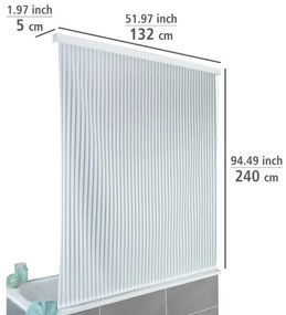 WENKO 23864100 - Sprchová roleta 132x240 cm bílá