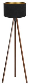 Brilagi - Stojací lampa VELVET 1xE27/60W/230V wenge/černá