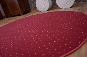 Kulatý koberec AKTUA Breny červený