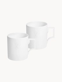 Sada ručně vyrobených hrnků z porcelánu Berlin, 2 díly