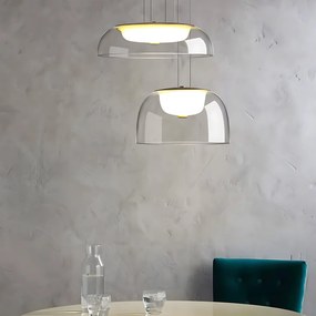 Závěsný LED lustr APP1690-1PC B čirý/neutrální bílá