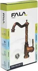 FALA Retro Bronze 3 bronzová / Dřezová baterie / Mosaz / Výška 30,5 cm