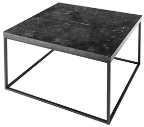 Designový konferenční stolek Haines 60 cm vzor antracitový mramor