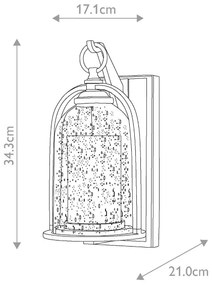 Elstead HK-QUINCY-S - Venkovní nástěnné svítidlo QUINCY 1xE27/100W/230V IP44