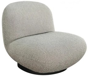 BIZZOTTO Otočné křeslo MARGOT šedé bouclé 0748311