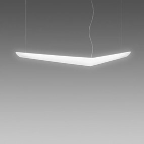 Artemide Mouette Asymmetrica, závěsné designové svítidlo, 80W LED 3000K, 195cm, délka závěsu 190cm