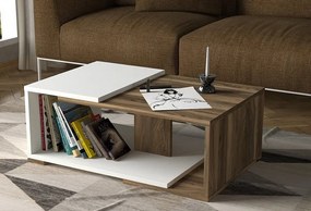 Casarredo - Komfort nábytek Konferenční stolek MOLONG bílá/ořech