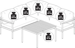 Tchibo - Rohová sedací souprava »Elin« s jídelním stolem - barva: černá