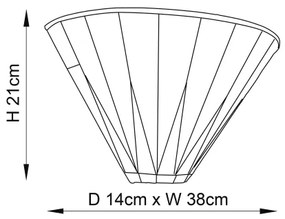 Endon 64046 - Nástěnné svítidlo Tiffany DARK STAR 1xE14/40W/230V