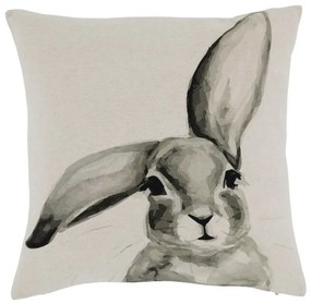 Béžový povlak na polštář s králíčkem Rabbi - 45*45 cm